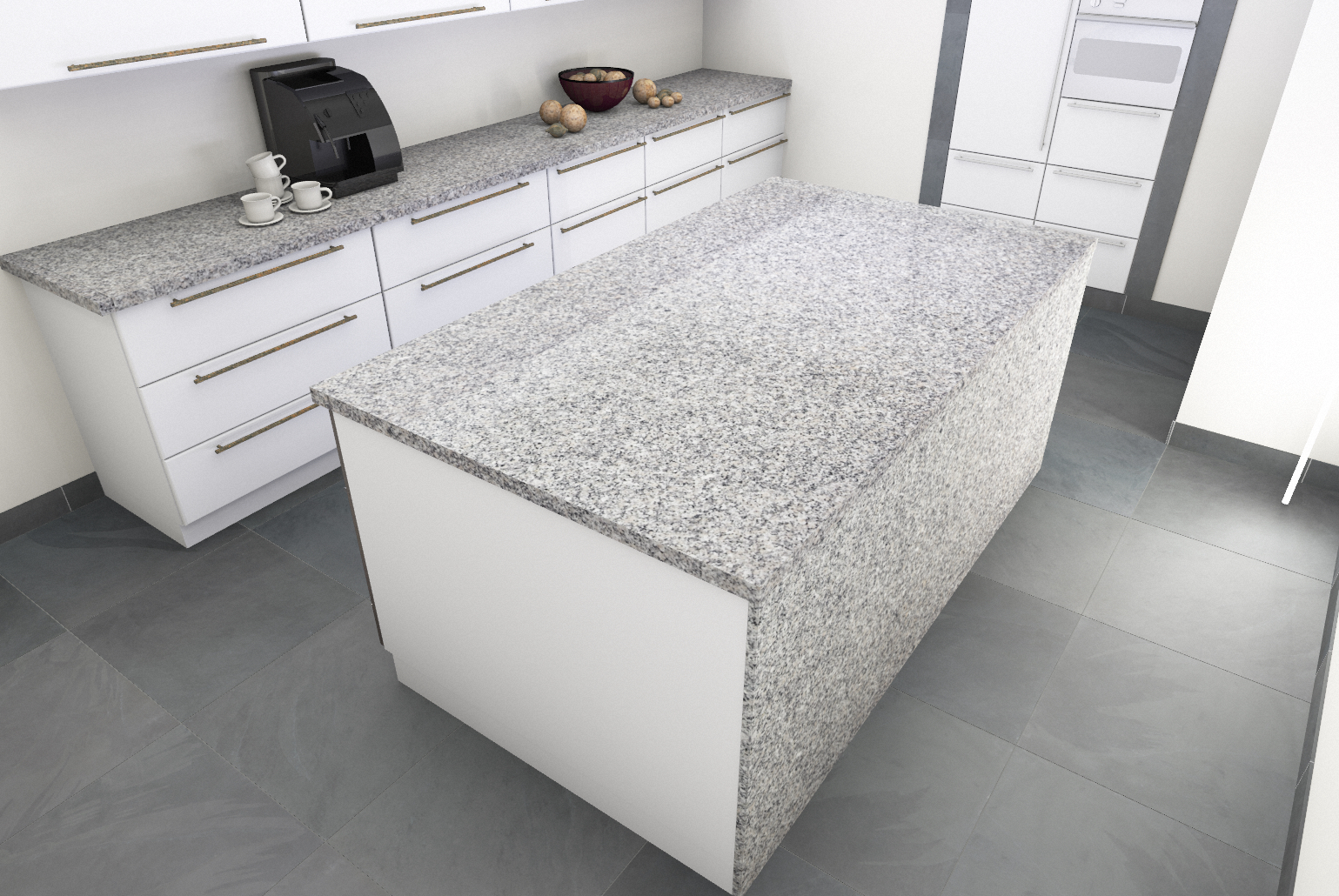 Rosa Beta - Farbe: Grau | Material: Granit