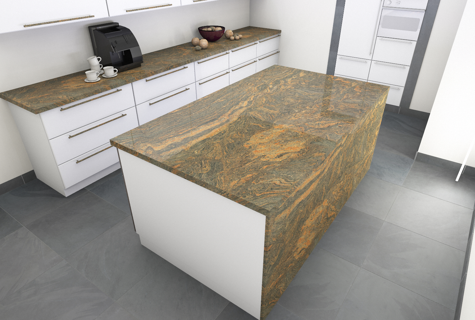 Paradiso Bash - Farbe: Grau | Material: Granit